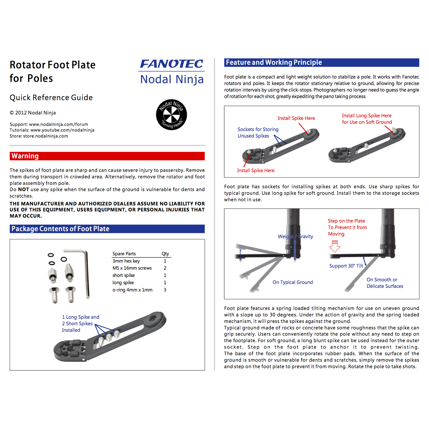 Nodal Ninja Pole Rotator 90/60/45/36/30/15 Degrees Click Stops (F7114V ...