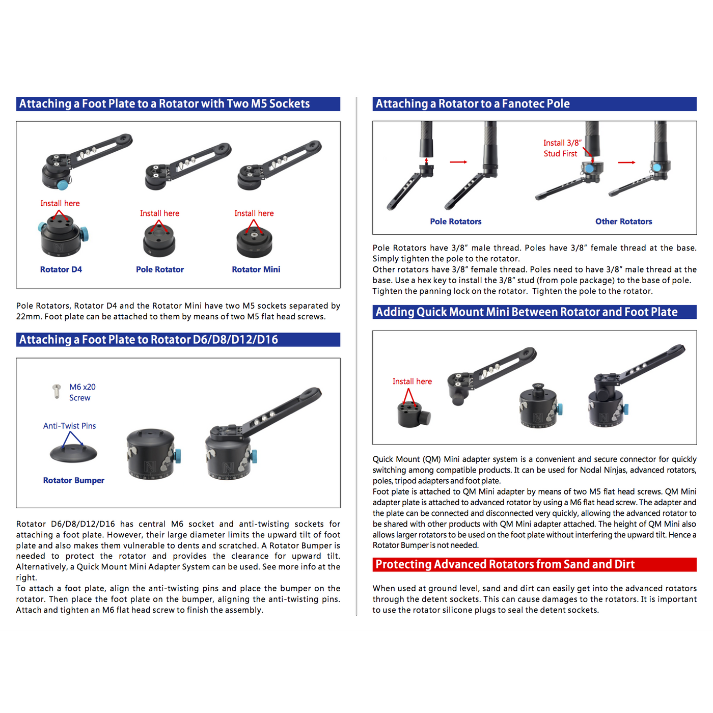 Nodal Ninja Pole Rotator 90/60/45/36/30/15 Degrees Click Stops (F7114V ...